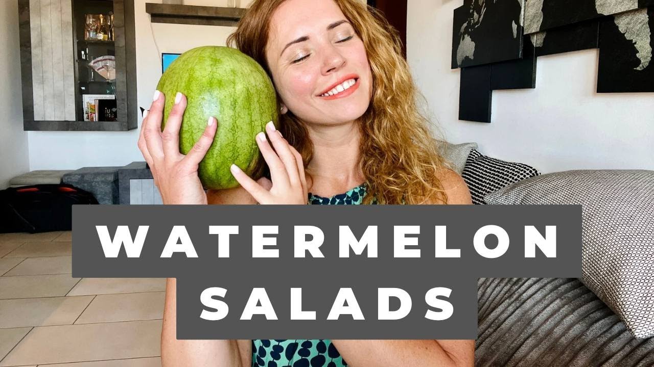 Delicious Watermelon Salad Varieties: Red Onion & Feta or Caprese - YouTube