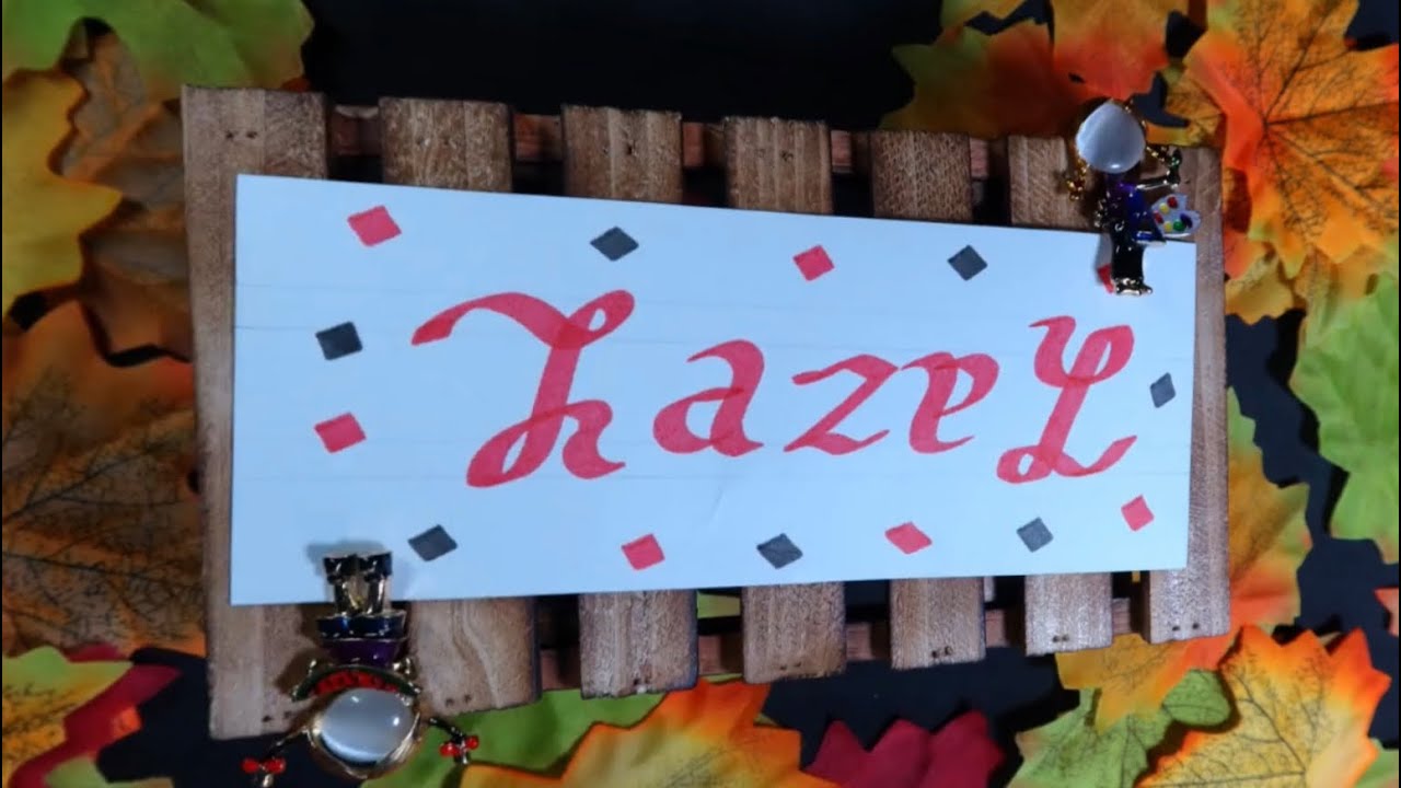 Hazel Ambigram Tutorial by Calligraphy Monger - Should I do yours next ...