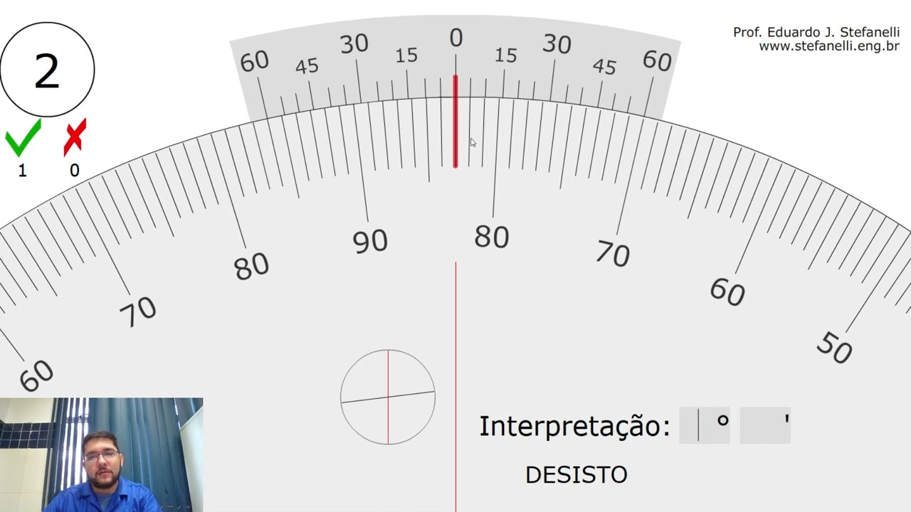 aula metrologia 10 (goniômetro medidor de ângulo) - YouTube