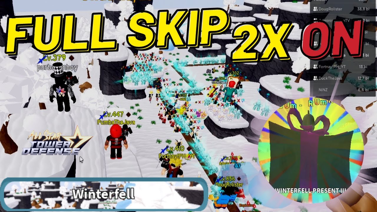 NEW/NOVA WINTERFELL RAID 2X & FULL AUTO SKIP!! / ALL STAR TOWER DEFENSE - YouTube