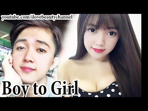 AMAZING BEST MAKEUP TRANSFORMATION BOY TO GIRL LOVELY ✔