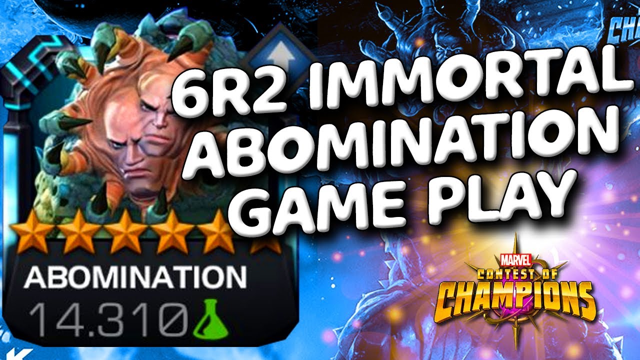 MCOC 6R2 IMMORTAL ABOMINATION GAME PLAY - Marvel Şampiyonlar Turnuvası ...