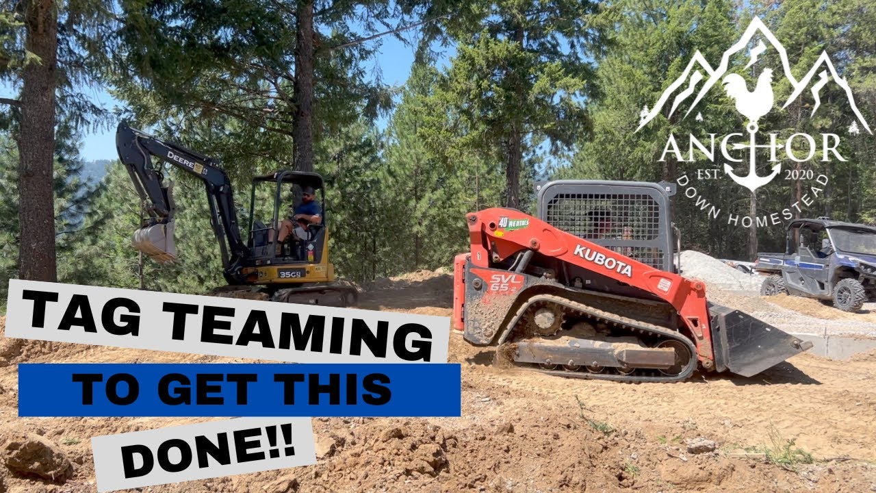 Moving Water, Electric lines and Backfilling our Foundation!! HD 1080p ...