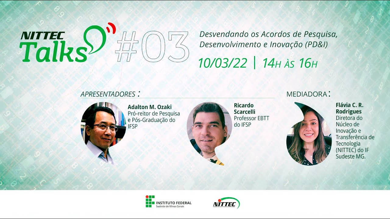 NITTEC Talks #03: Desvendando os Acordos de Pesquisa, Desenvolvimento e ...