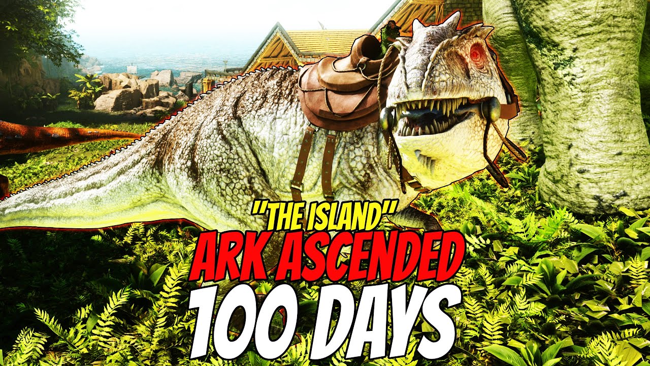 I played 100 Days in Ark Survival Ascended - YouTube