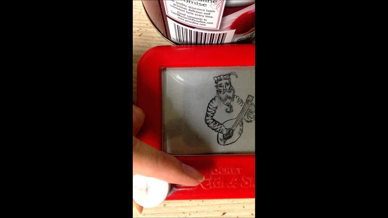 How To Draw On Pocket Etch A Sketch - YouTube