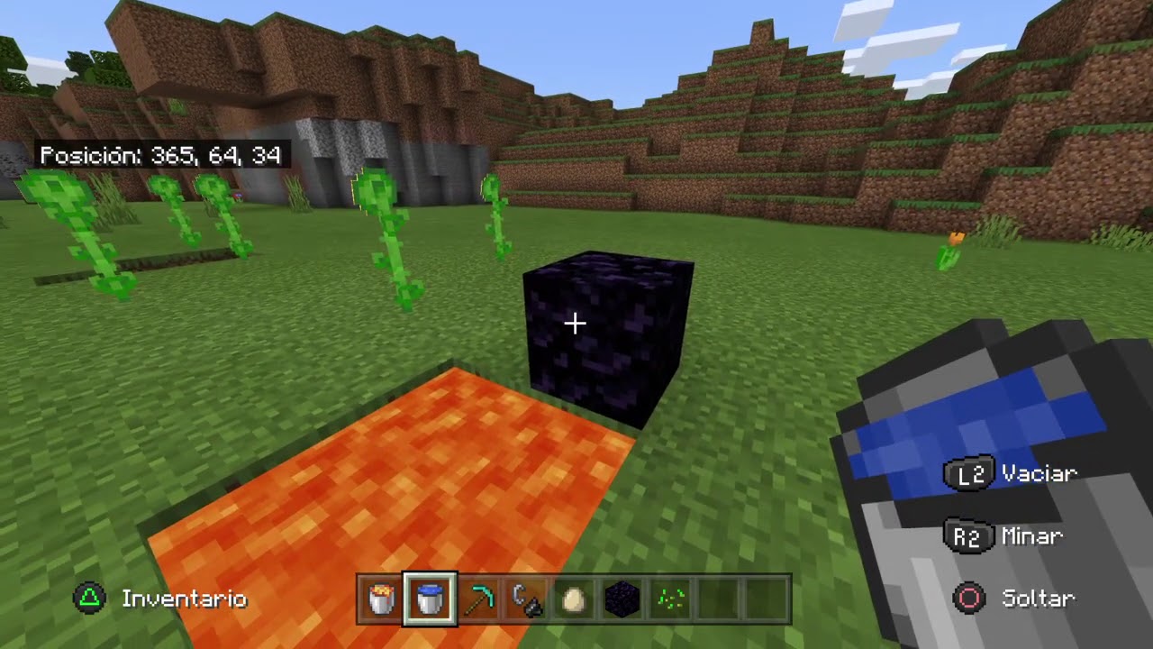 Como hacer OBSIDIANA en MINECRAFT | Videojuegos World - YouTube