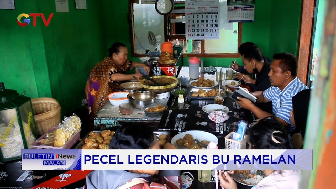 Nikmatnya Pecel Legendaris Bu Ramelan di Yogyakarta #BuletiniNewsMalam ...