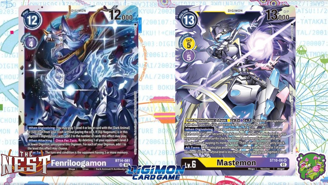 DIGIMON TCG: Local match 🇲🇽 Fenriloogamon (Purple) vs Mastemon (Purple ...