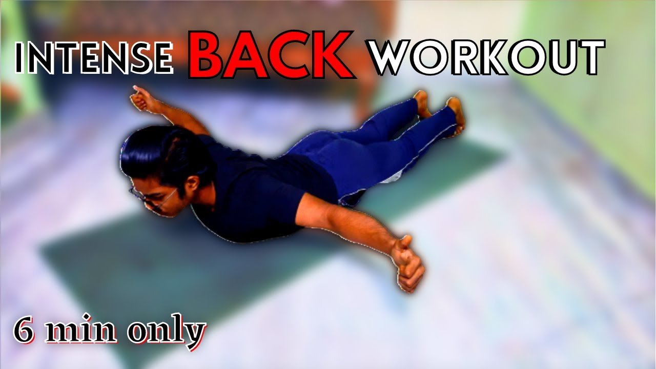 FOLLOW ALONG BACK WORKOUT 6 min only | INTENSE WORKOUT FOR BACK | BUILD ...