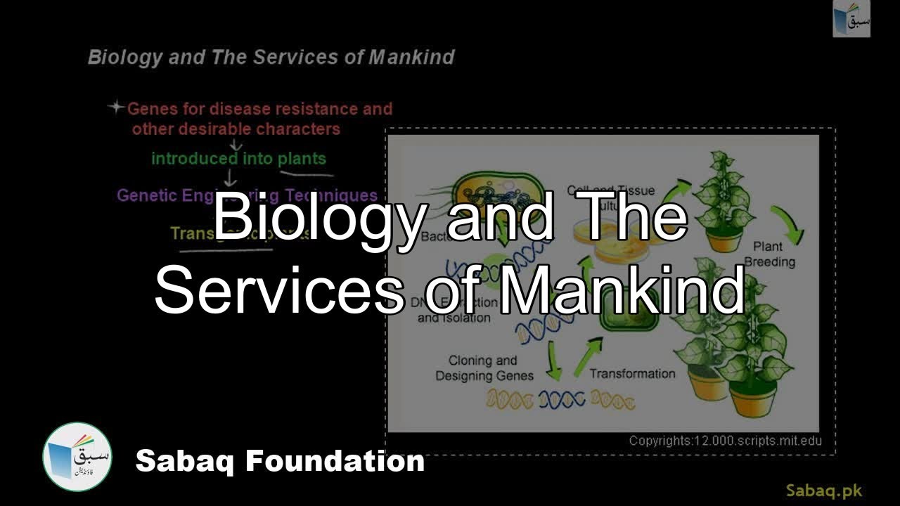 Biology and The Services of Mankind, Biology Lecture | Sabaq.pk - YouTube