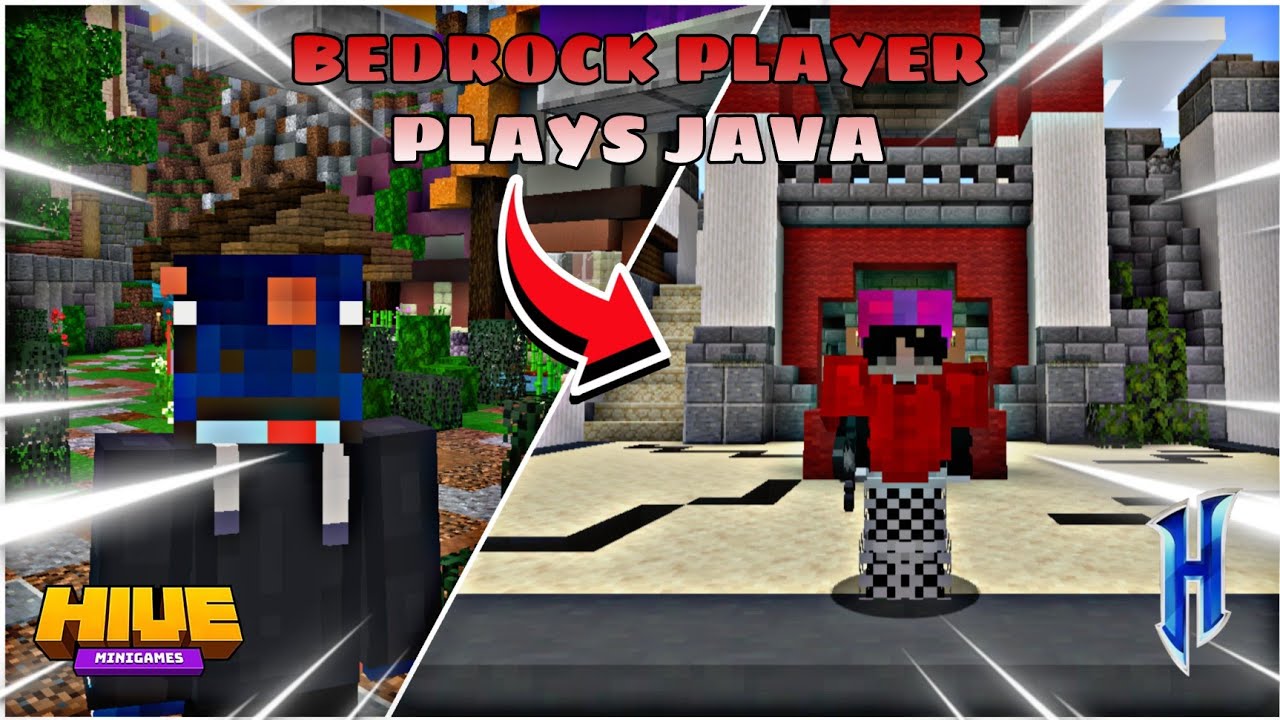 A Minecraft Bedrock Hive Player Plays Hypixel... (Minecraft Java) - YouTube