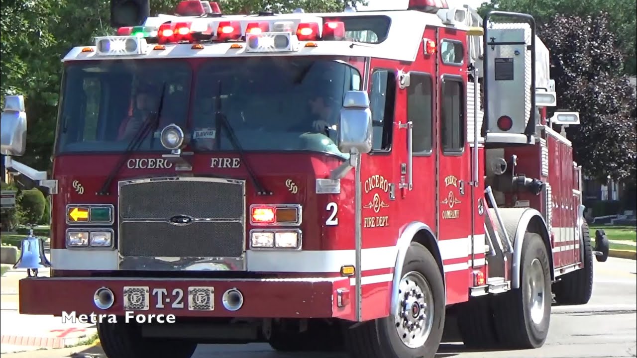 Cicero IL Fire Dept Truck 2 Responding - YouTube