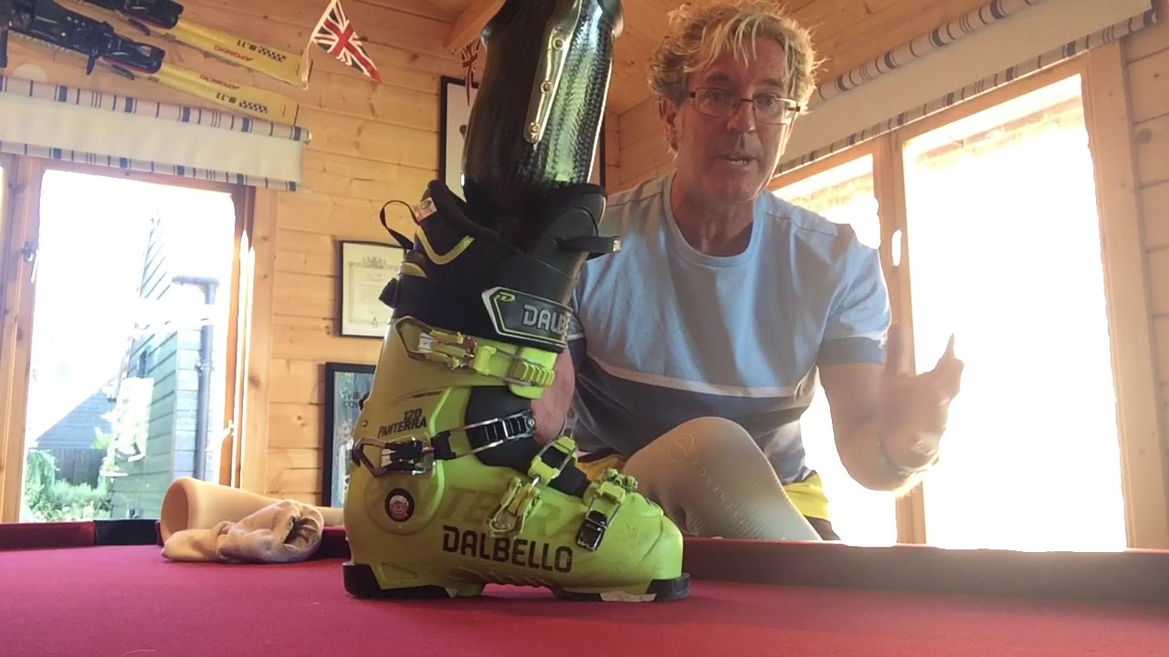 Below knee prosthetic ski leg(part 2) - YouTube