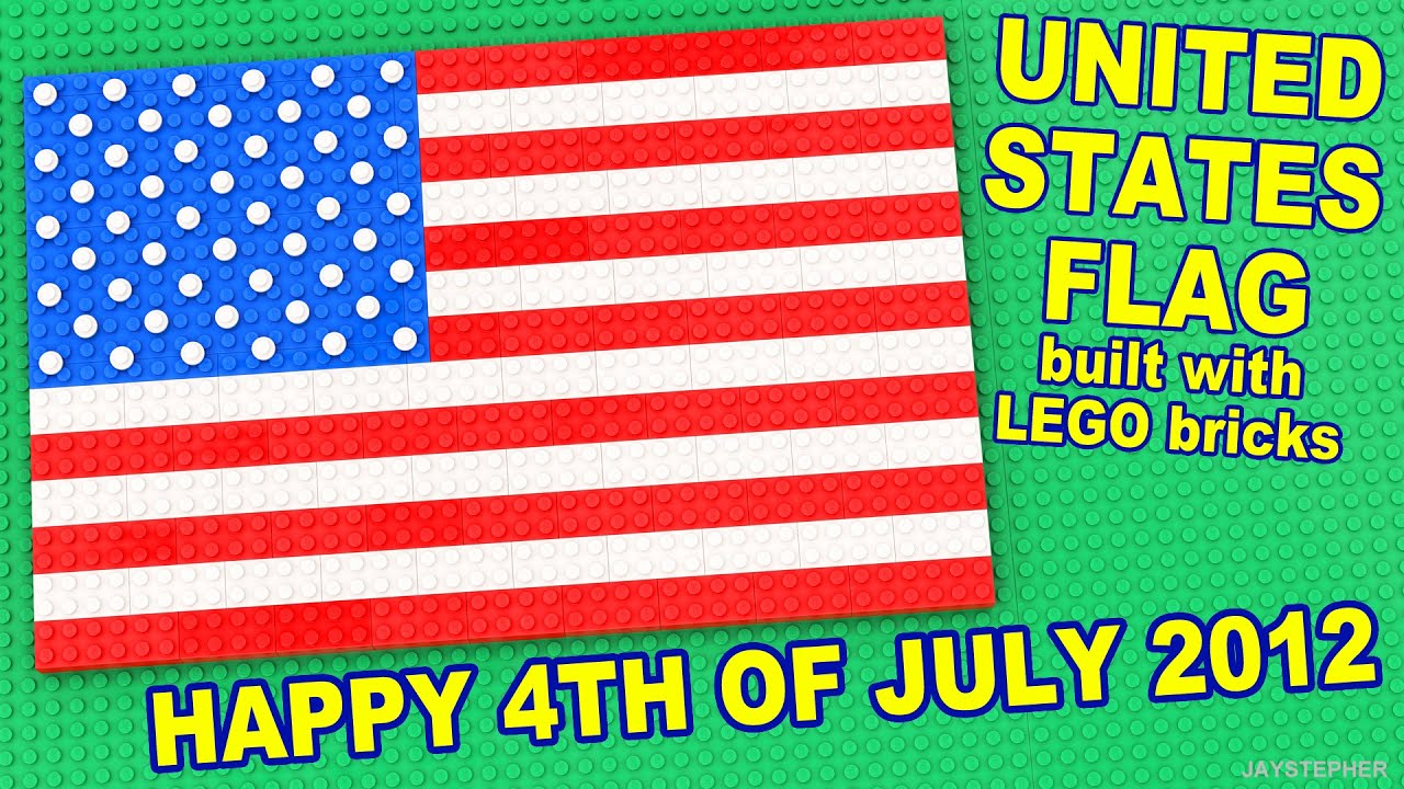 Happy 4th Of July 2012 With LEGO Flag - YouTube