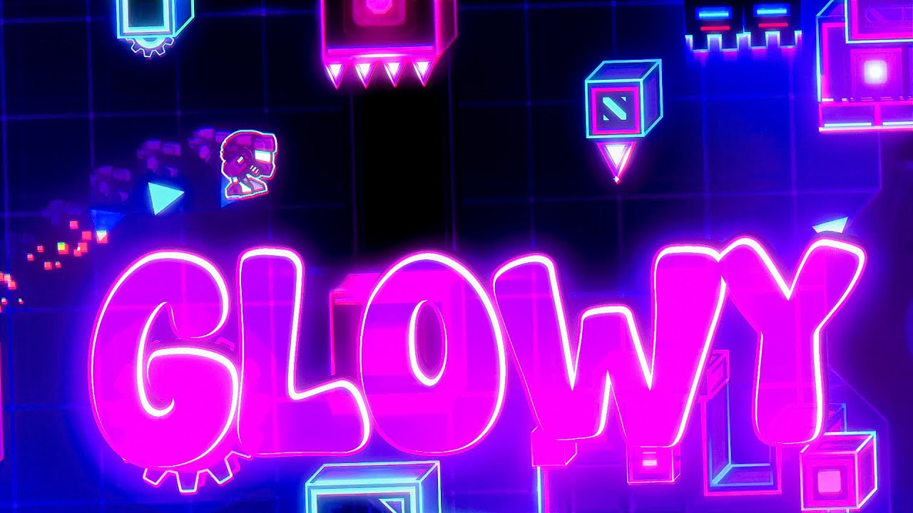 "GLOWY" by Ad0NAY27GD [ALL COINS] | Geometry Dash Daily #1349 - YouTube
