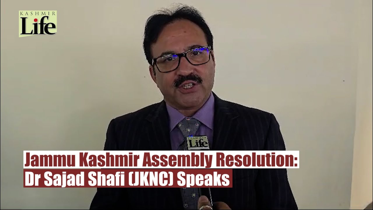 Jammu Kashmir Assembly Resolution: Dr Sajad Shafi (JKNC) Speaks - YouTube