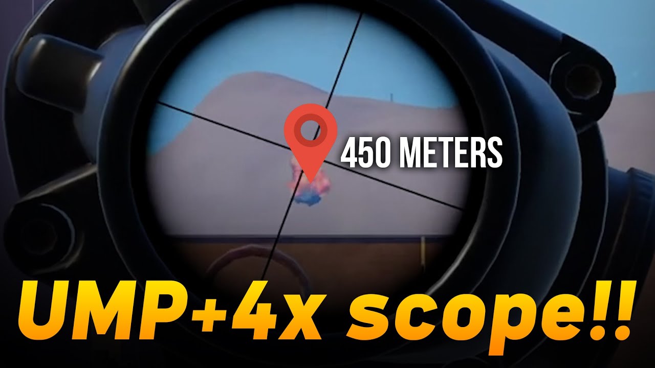 UMP+4x scope KILL AT 450m distance!! | PUBG MOBILE - YouTube