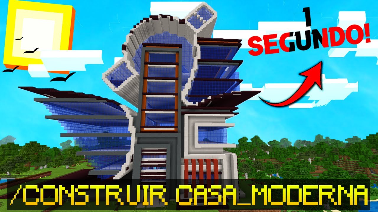 😱 FIZ ESSA CASA EM 1 SEGUNDO NO MINECRAFT (Modo Felipe Neto) - YouTube