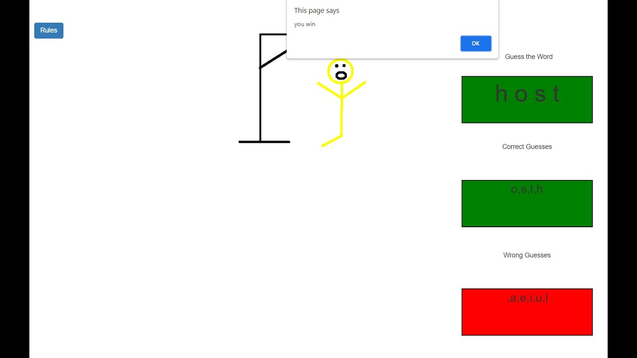 GUI Based Hangman In JavaScript With Source Code Source Code GUI Based Hangman In JavaScript With Source Code Source Code