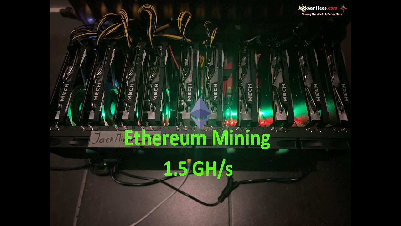 JackvanHees.com Ethereum mining setup 1.5 GH/s - YouTube
