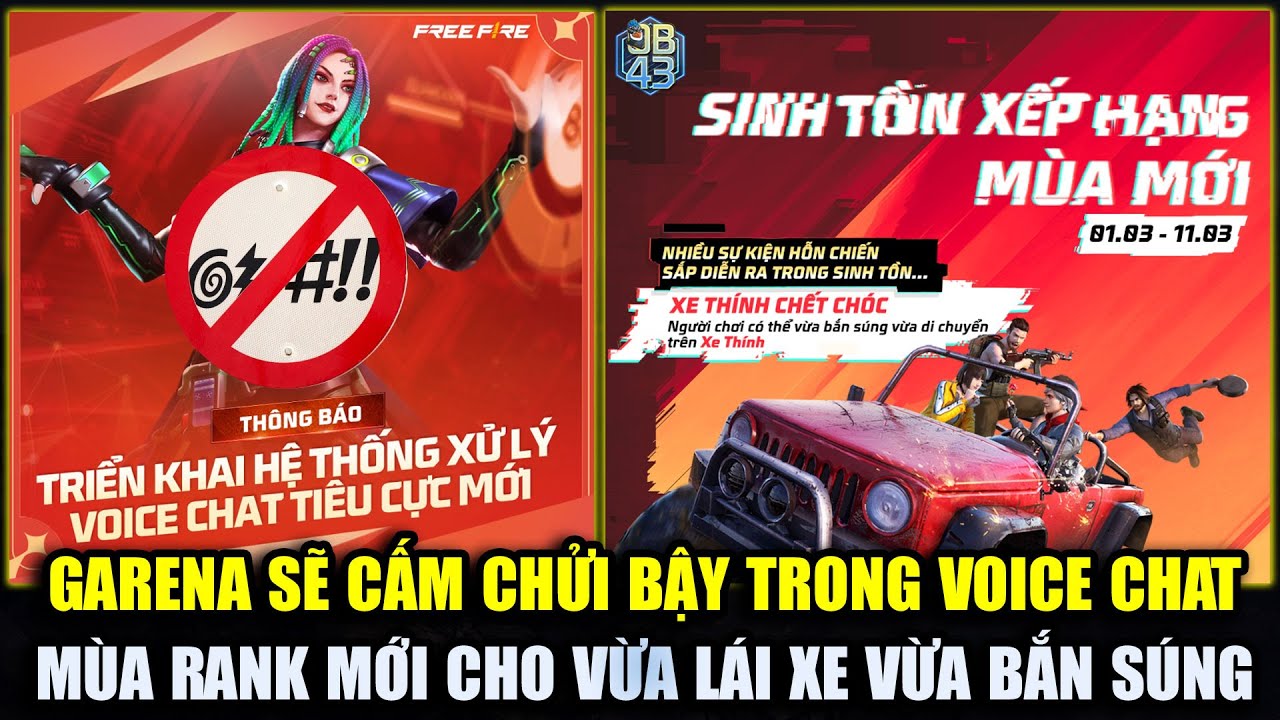Garena Cấm Và Phạt Nặng Chửi Bậy Trong Voice Chat - Xe Thính Cập Nhật Vừa Lái Vừa Bắn | Free ...