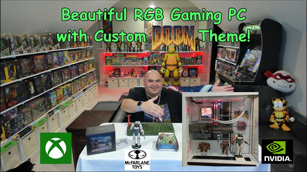 Beautiful RGB Gaming PC with Custom DOOM Theme! - YouTube