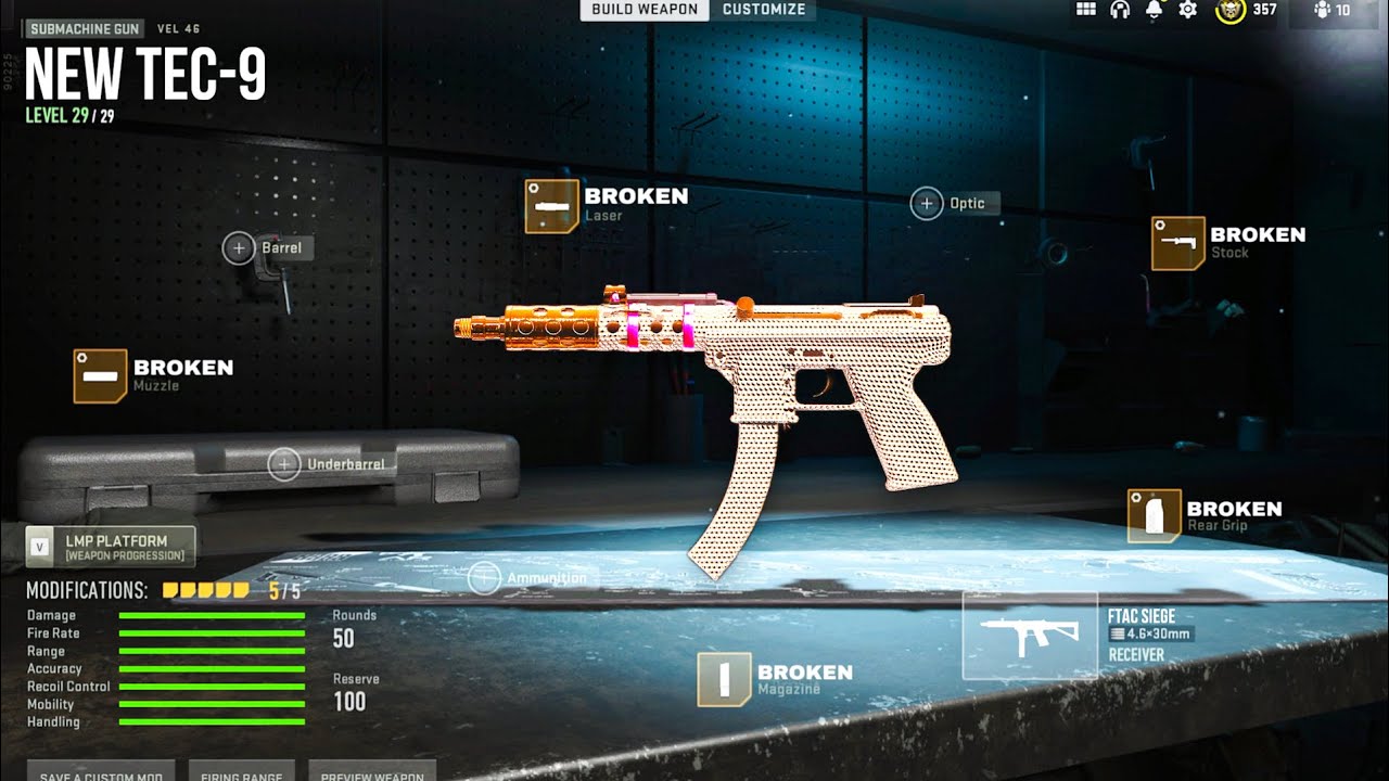 the TEC-9 is BACK in Warzone! 😍 (BROKEN) - YouTube