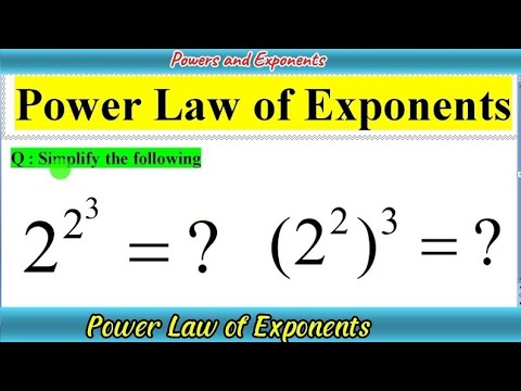 Power Law of Exponents | Powers and Exponents | MathOGuide - YouTube