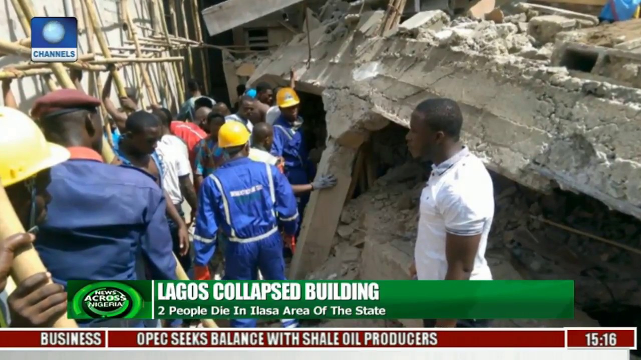 Lagos Collapsed Building: 2 People Die In Ilasa Area Of the State - YouTube