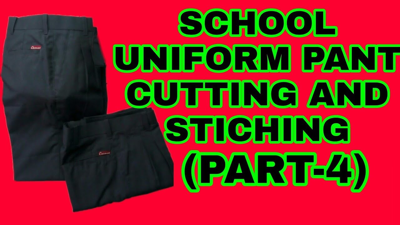 school uniform pant cutting and stiching (part-4).part-5 comming soon ...