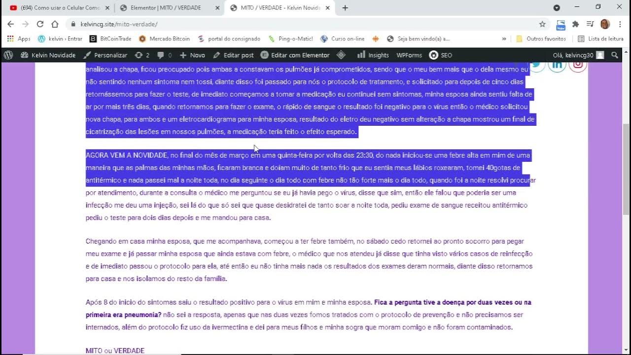 Justificar texto no Elementor - YouTube