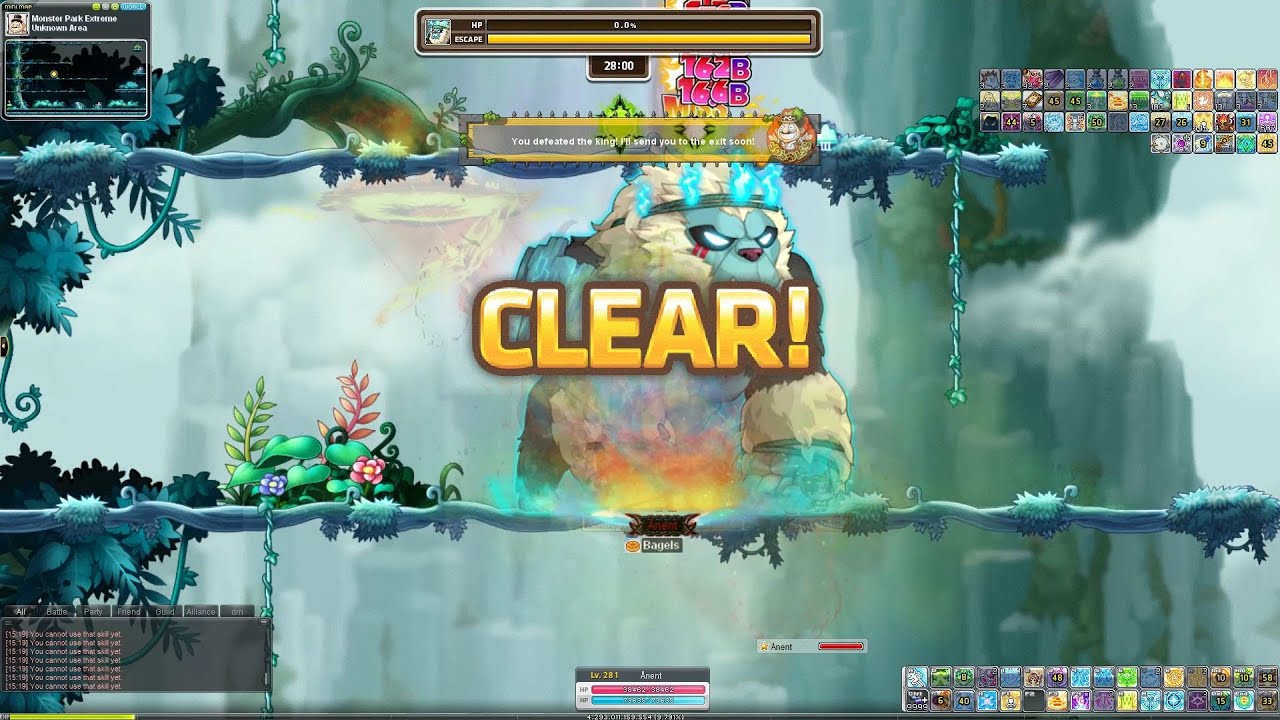 [Maplestory GMS Reboot] 281 Fire/Poison Mage Monster Park Extreme Solo ...
