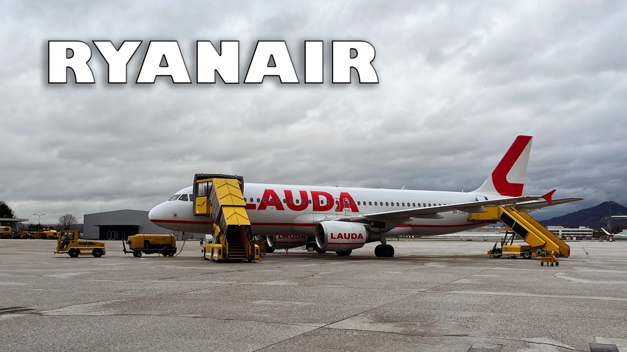 Ryanair / Lauda Airbus A320 9H-LOO | Landing at Stansted Airport | 4K ...