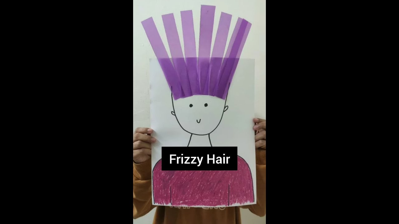 Dunia Seni Visual: Teknik Guntingan dan Tampalan (Frizzy Hair) - YouTube