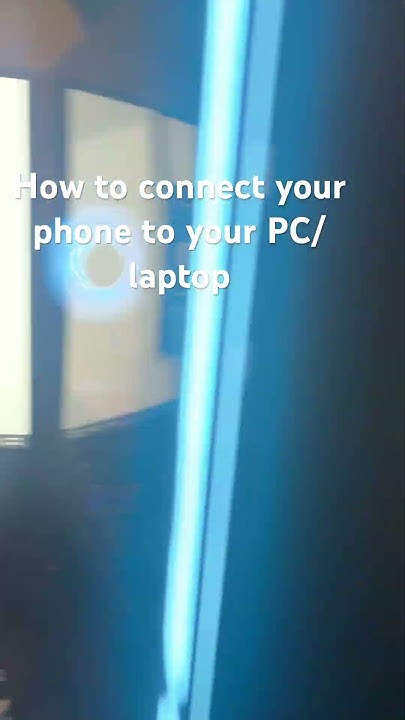 How to connect your phone to a PC/laptop - YouTube