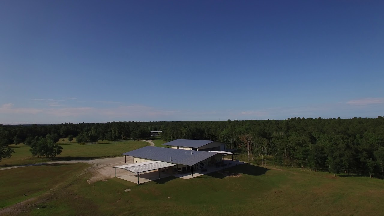 Double Drop Ranch Hunstville Pond and Ranch Flyover - YouTube