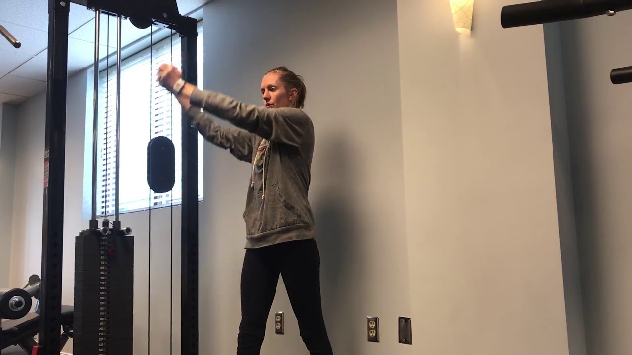 Standing Chop/Lift with Dumbbell - YouTube