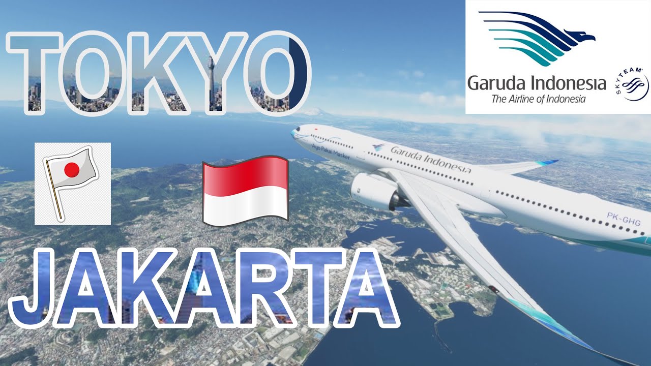FULL FLIGHT 7-HOURS | TOKYO (HANEDA) - JAKARTA (SOEKARNO-HATTA ...
