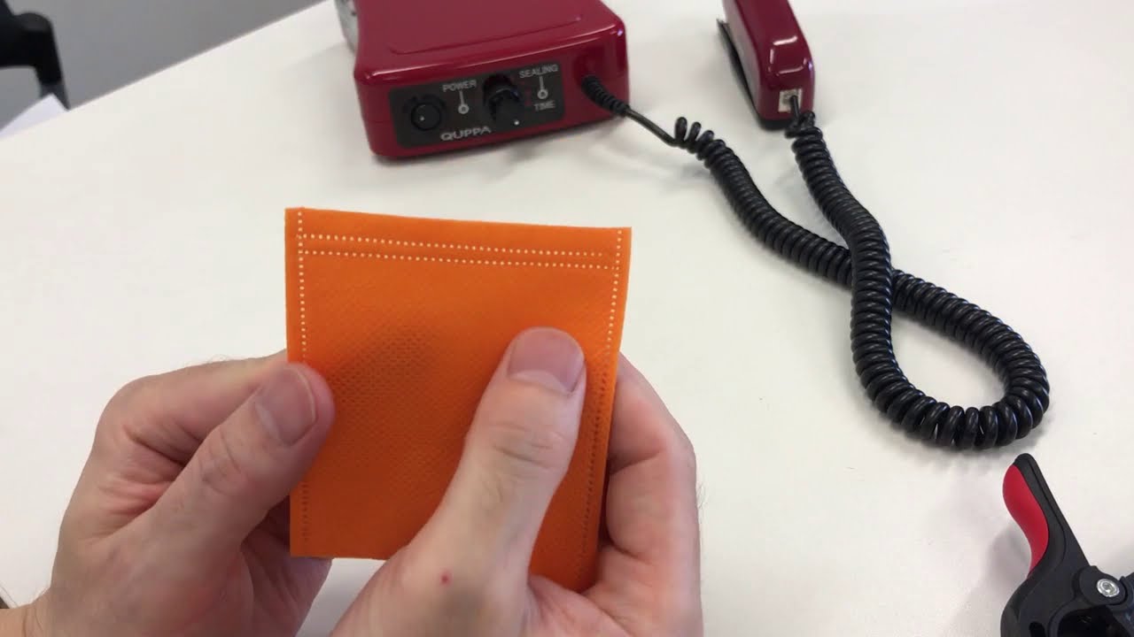 Ultrasonic dot-line sealer L-QP-01/ Non-woven pouch 2 lines sealing ...