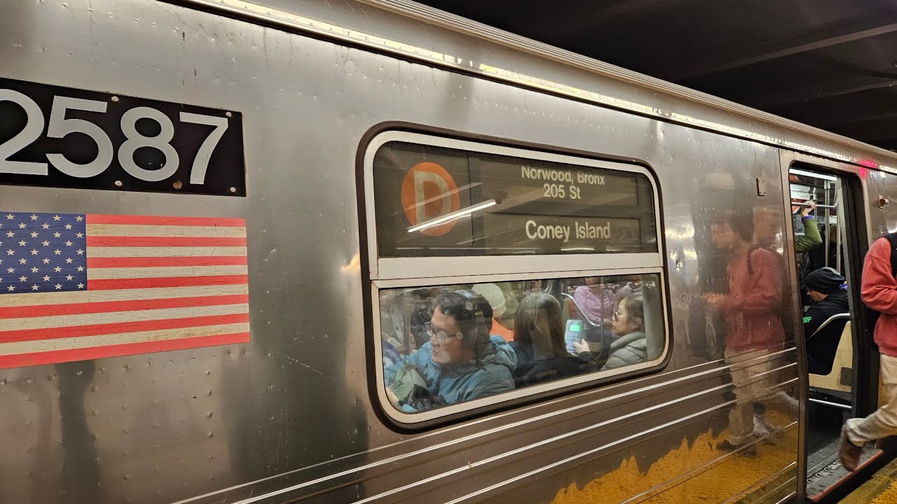 MTA New York City Transit: 1986 - 1988 Westinghouse R68 (D) Train Ride ...