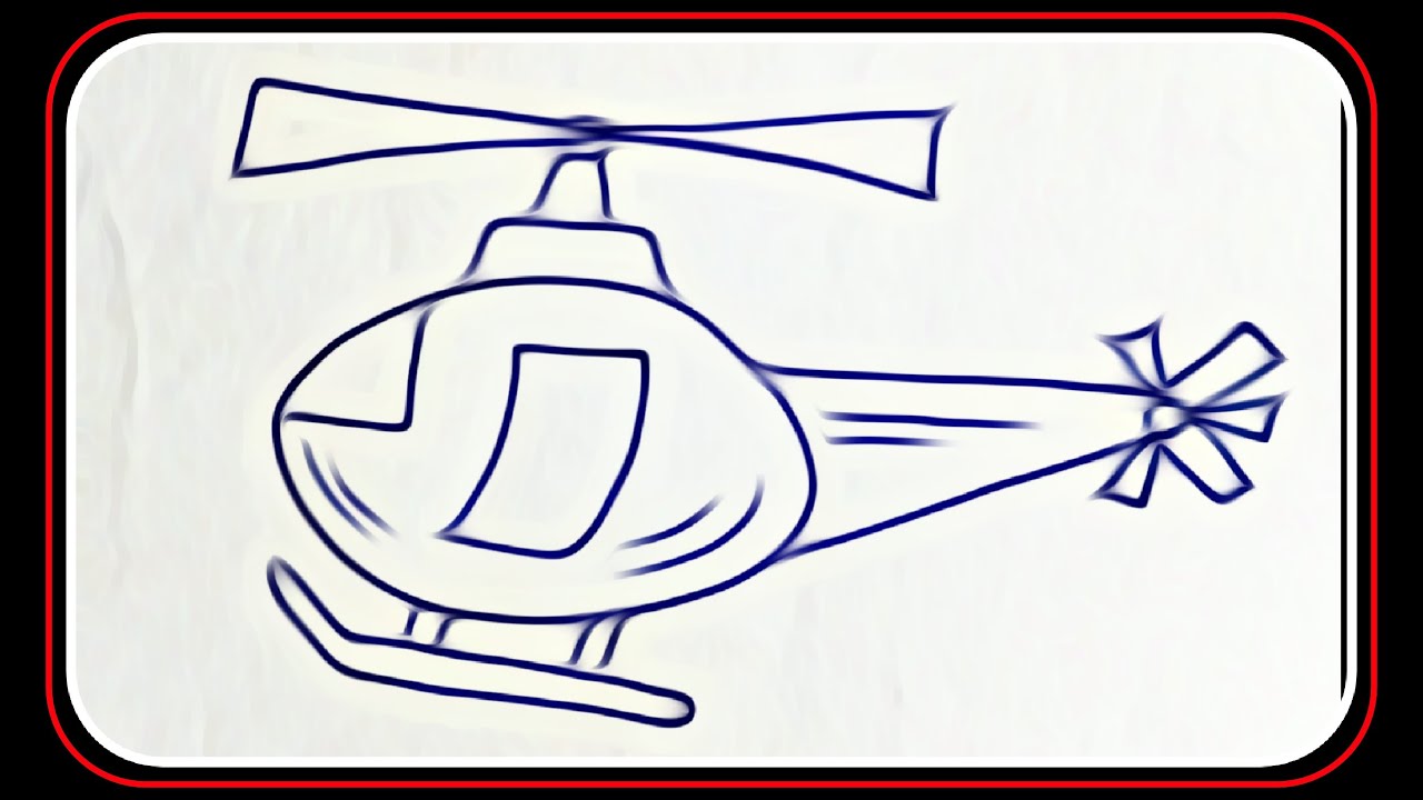 How to draw a Helicopter easy step by step || Bhavya kids Drawing ...