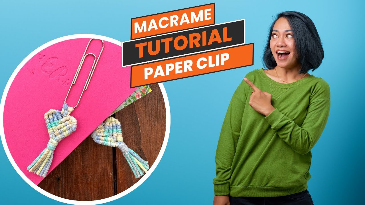 Macrame Paper Clip / Bookmark / Tutorial / Tutorial For Beginners / DIY / Macrame Tutorial - YouTube