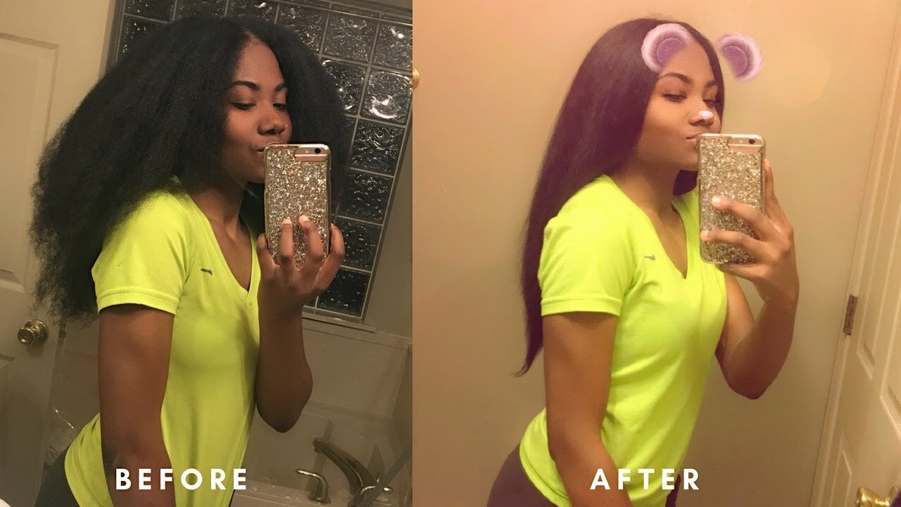 Flat Ironing Naturally Curly Hair! 😩How to get Silky Results EVERY TIME ...