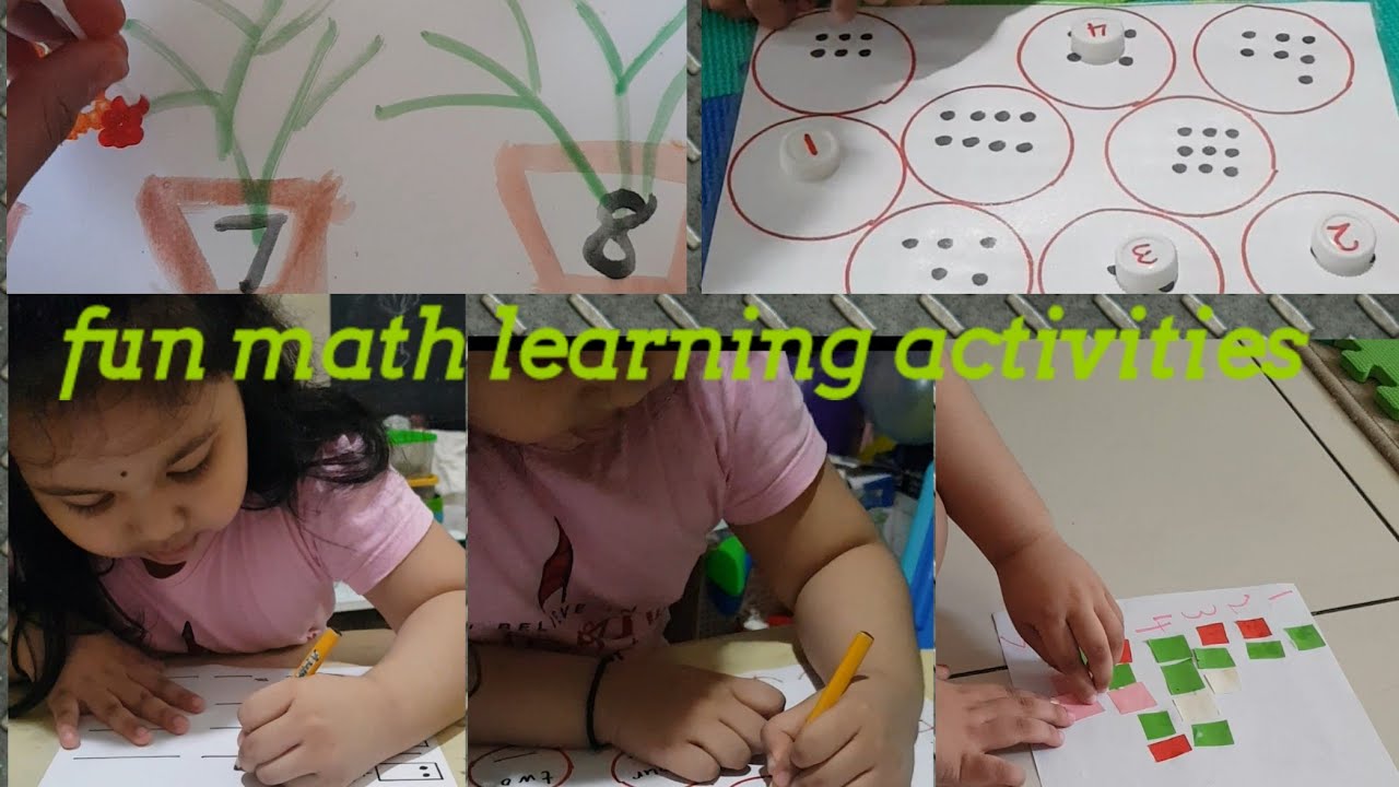 Fun Math learning activities for kids - YouTube