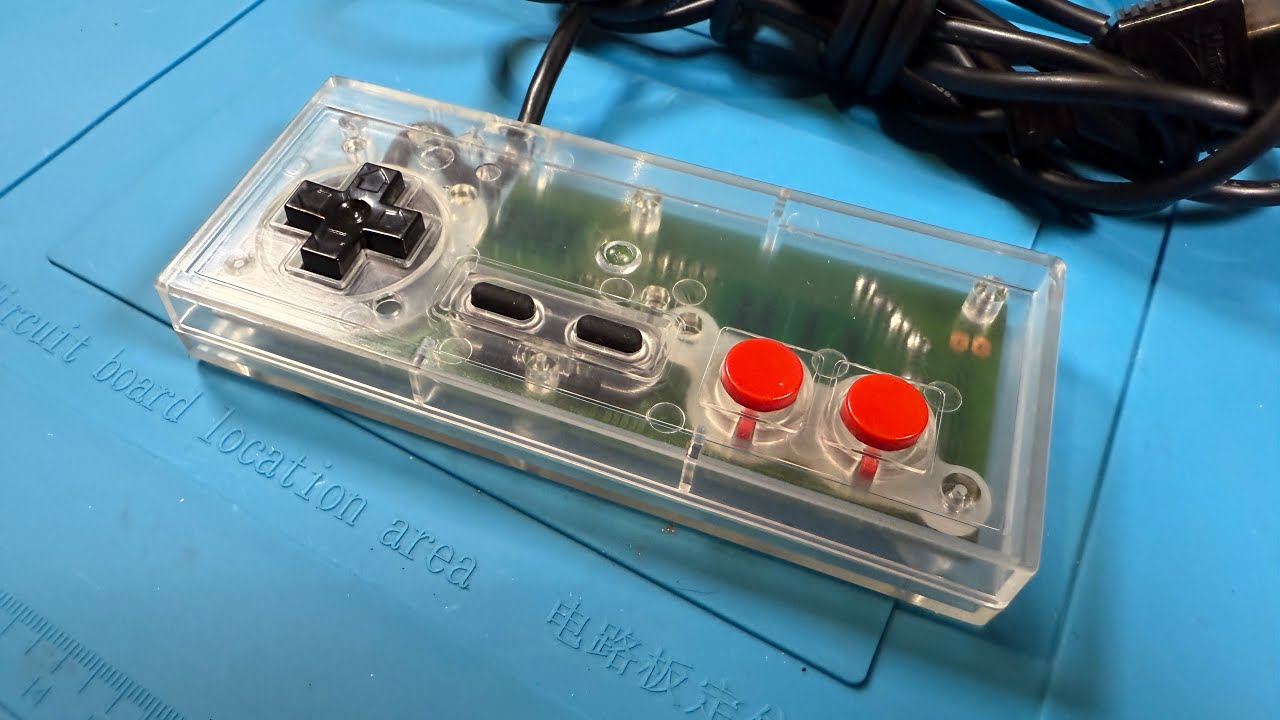 NES Controller Rebuild with Clear Shell | ASMR Retro Repair - YouTube