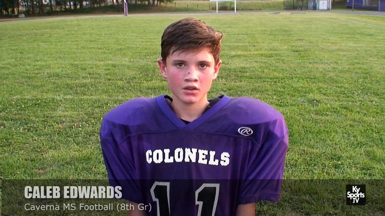 Caleb Edwards on Caverna MS Football Win over Barren County - YouTube