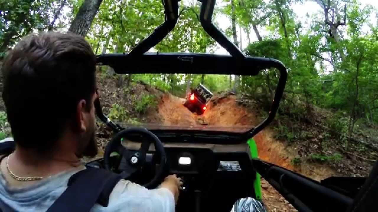 Yamaha Rhino stuck and needs recovery - YouTube