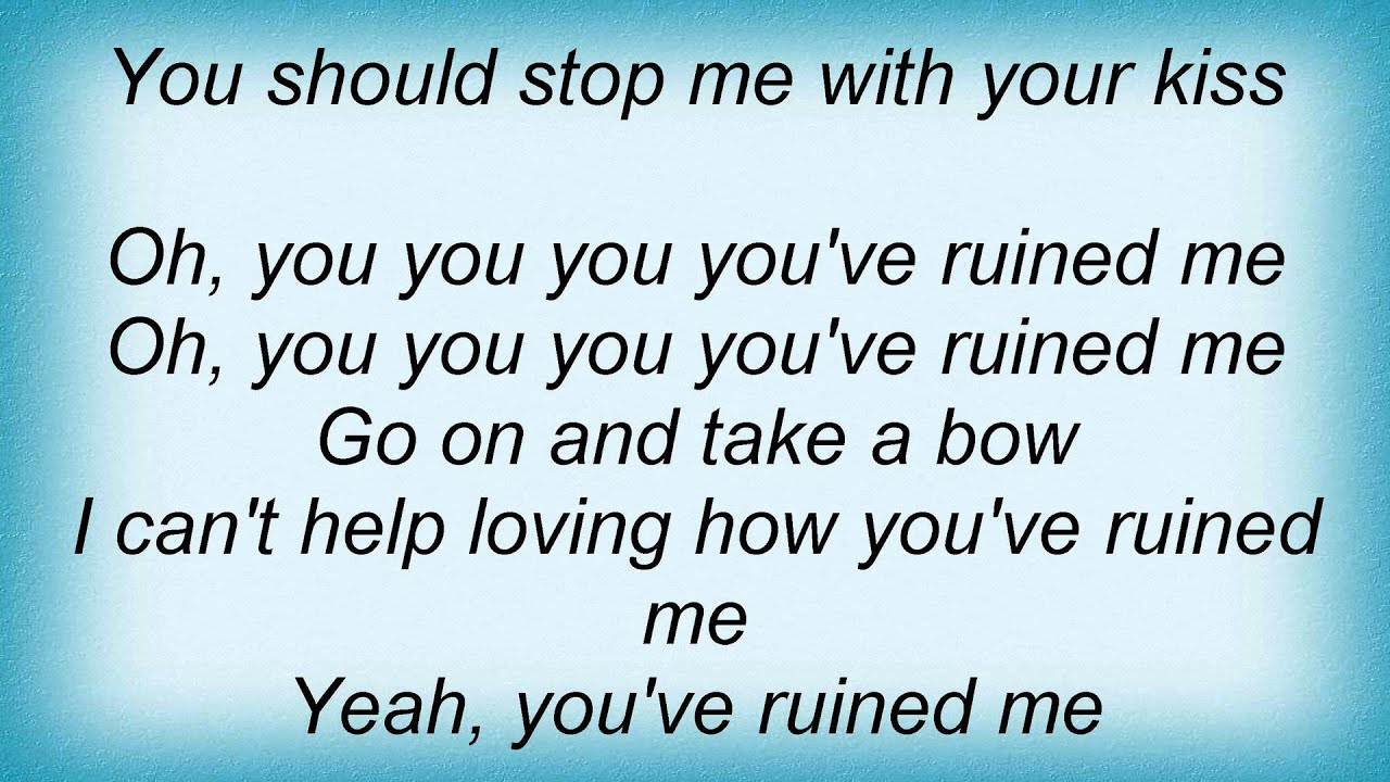 Leann Rimes - You've Ruined Me Lyrics - YouTube