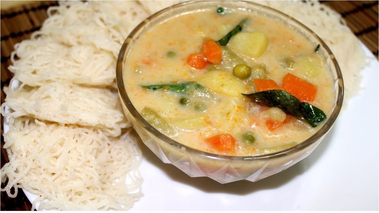 റവ കൊണ്ടുള്ള ഇടിയപ്പവും വെജിറ്റബിൾ സ്‌റ്റൂ /Rava Idiyappam And ...